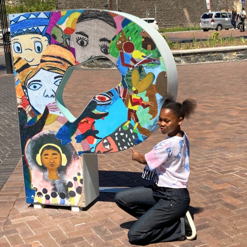 Cape Town's New Sign Illuminated with Lalela Artwork - Lalela